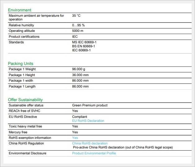 Schneider | 10AX 250V 4 Gang 1 Way Switch