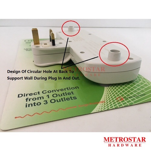 T-Type Heavy Duty Extension Round With Pin Direct Plug Adapter