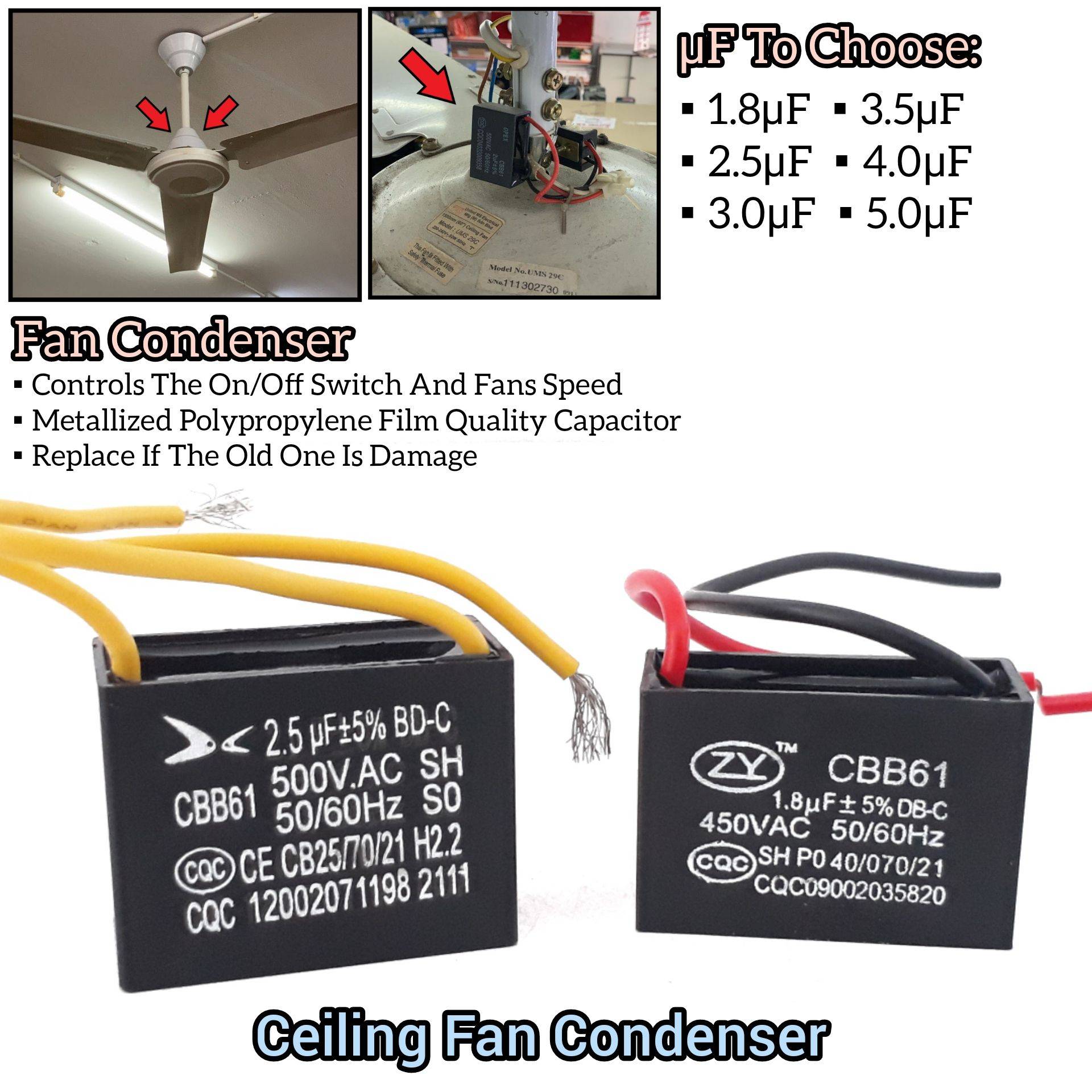 Hunter Fan Capacitor Replacement