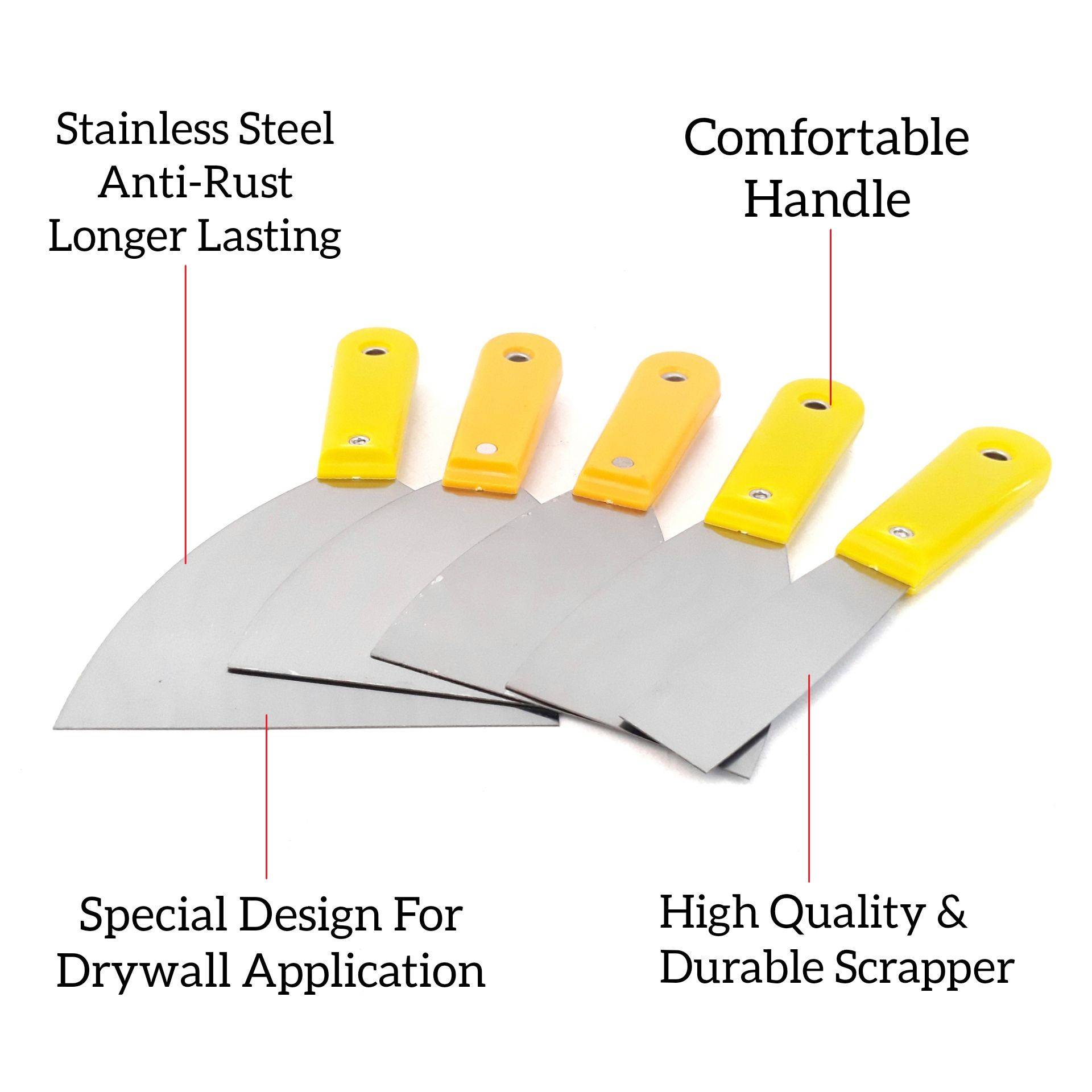 Multipurpose Stainless Steel Putty Knife Scraper For Burger Flipper ...