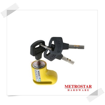 Solex Motorcycle Disc Lock (Yellow)