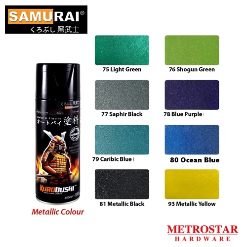 Samurai Paint Metallic Colours (#65 - #93) 400ml
