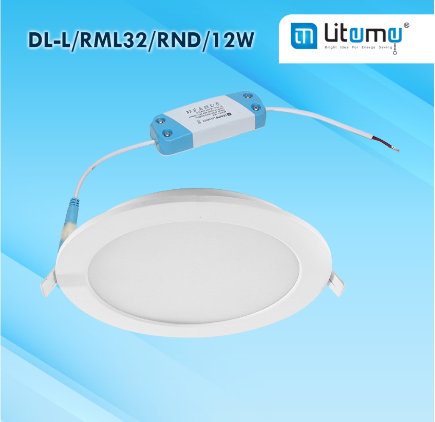 Liteme RML32 -12w/18w 4Inch/ 6Inch Round/Square Aluminium Led Downlight