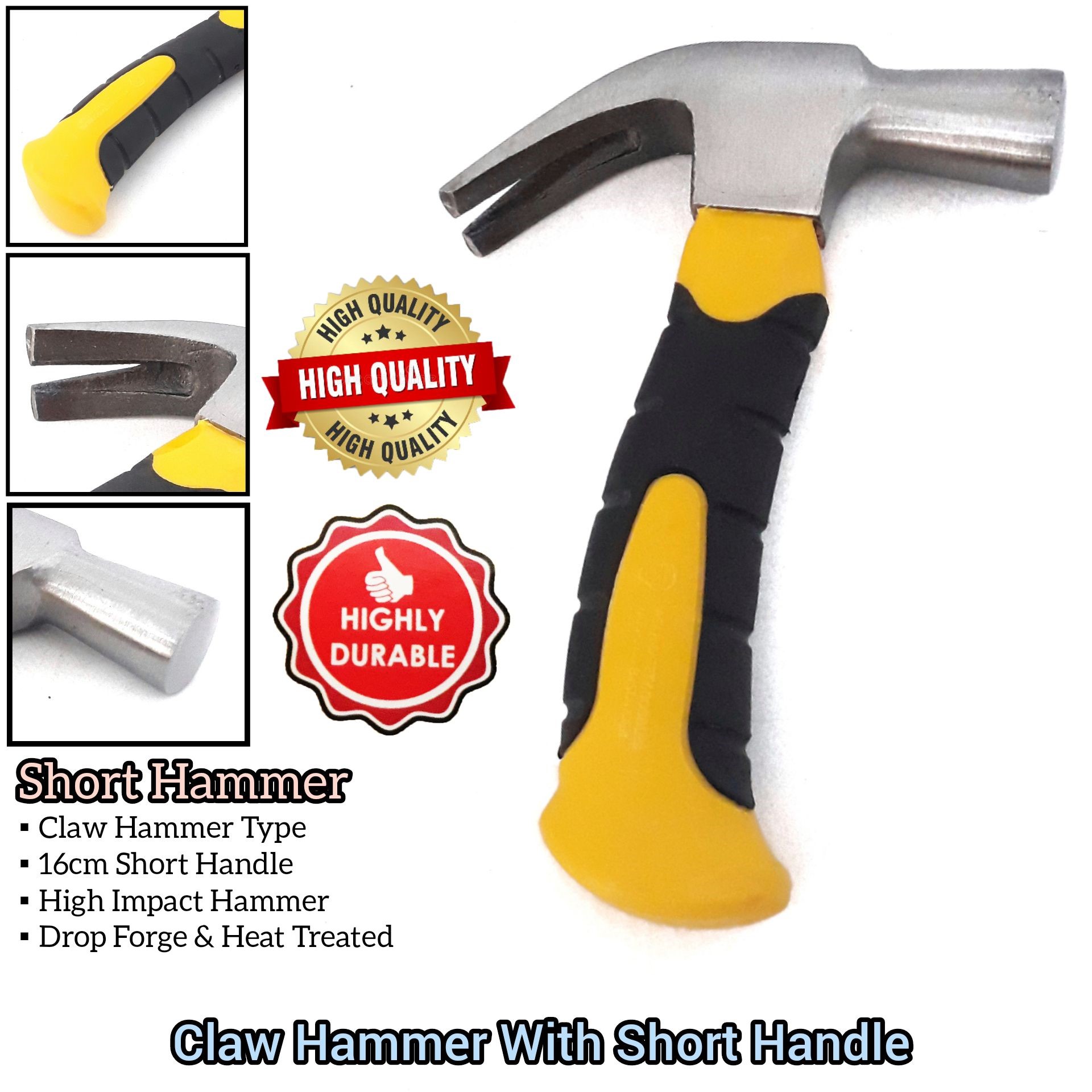 MINI CLAW HAMMER WITH SHORT HANDLE